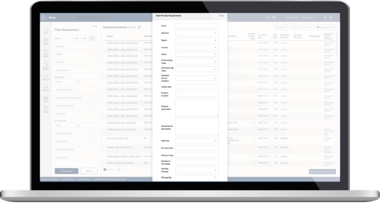RigLogix Offshore Rig Data | Westwood Global Energy Group